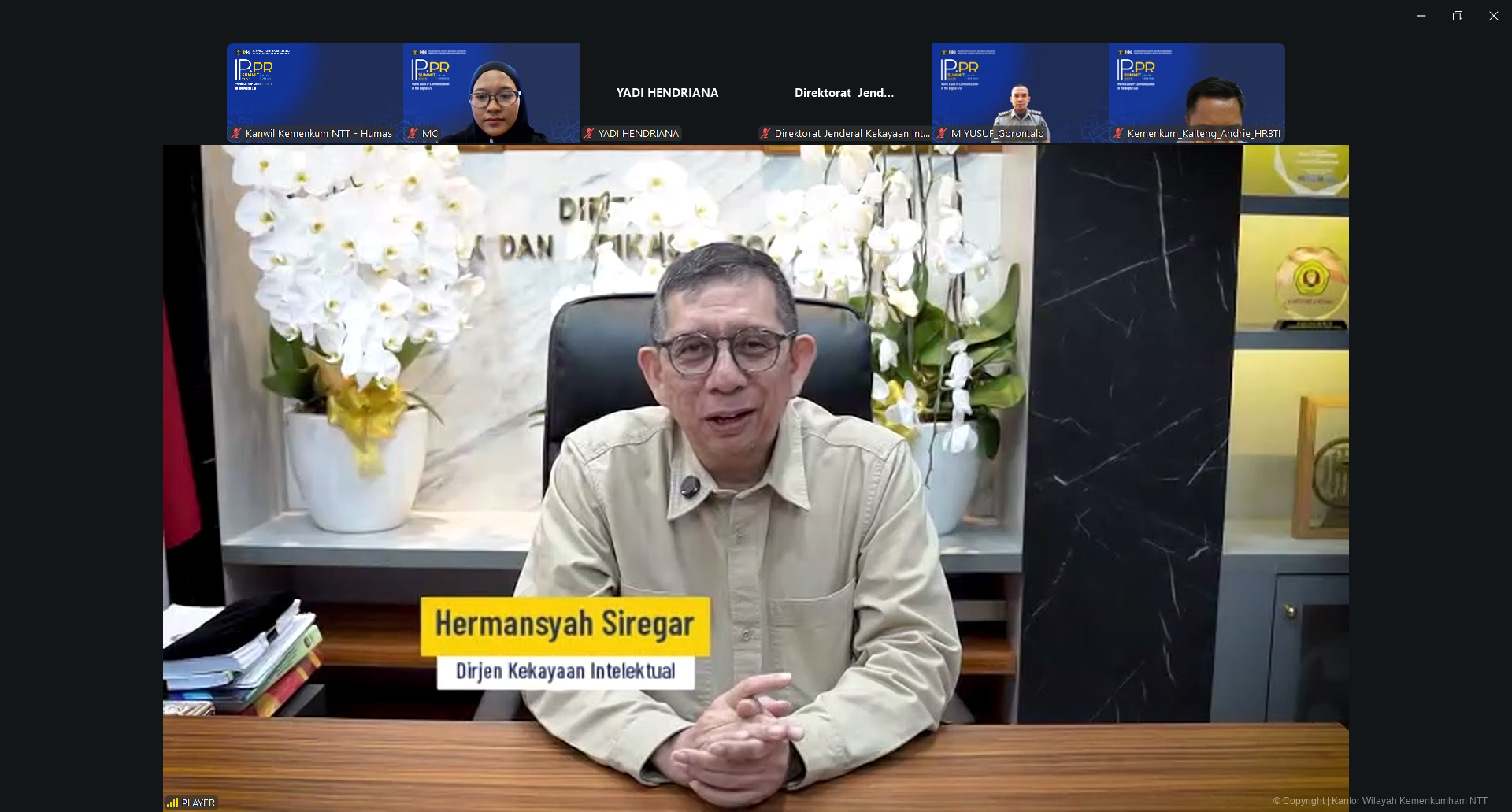 Kanwil Kemenkum NTT Tingkatkan Kompetensi Humas & Bidang Kekayaan Intelektual pada IP–PR Summit DJKI